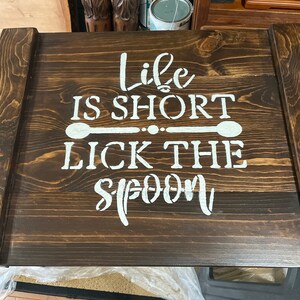 Farm to Table Stencil with Forks by StudioR12 DIY Farmhouse | Etsy