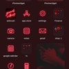 Red Neon App Icons, Neon Aesthetic Ios 14 Icons, iPhone Icon Pack Neon ...