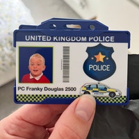 Children / Child Pilot Roleplay ID Card With Blue Lanyard Personalised ...