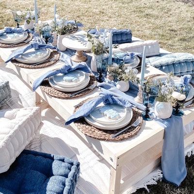 Boho on the Go, Folding Picnic Table, Boho Picnic Table, Luxury Picnic ...