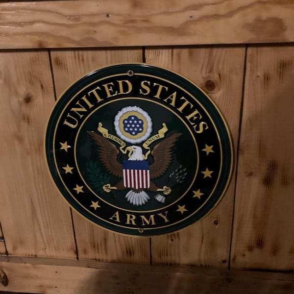 12" Diameter Army Emblem Round Sign-military- - Etsy