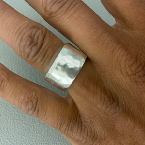 Freeform Silver Ring Flush Set Stone Ring Gemstone Ring Mom - Etsy