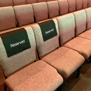 Row Reserved for Family Wedding Pew Sign Wedding Pew Marker - Etsy