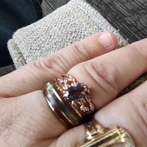 1.25ct Nature Inspired Color-change Alexandrite Moonstone Bridal Set ...