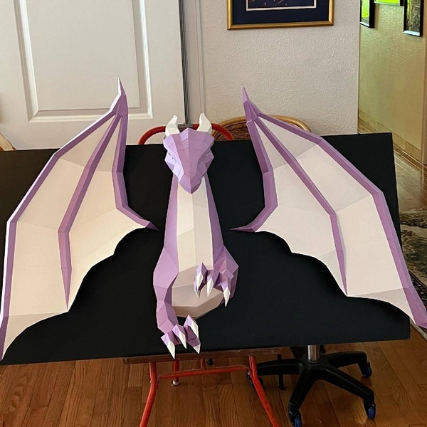 DIY Papercraft Dragon: Turn This Printable PDF Pattern Into an ...