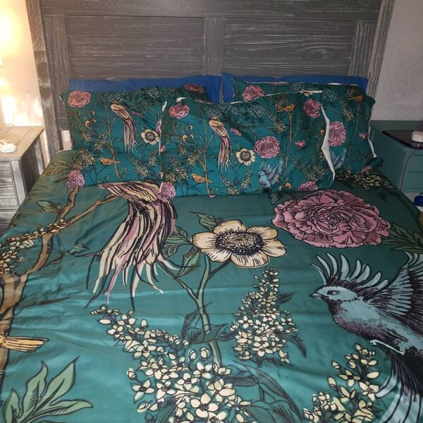Dark Cottagecore Bedding, Moody Maximalist, Dark Academia Duvet Cover ...
