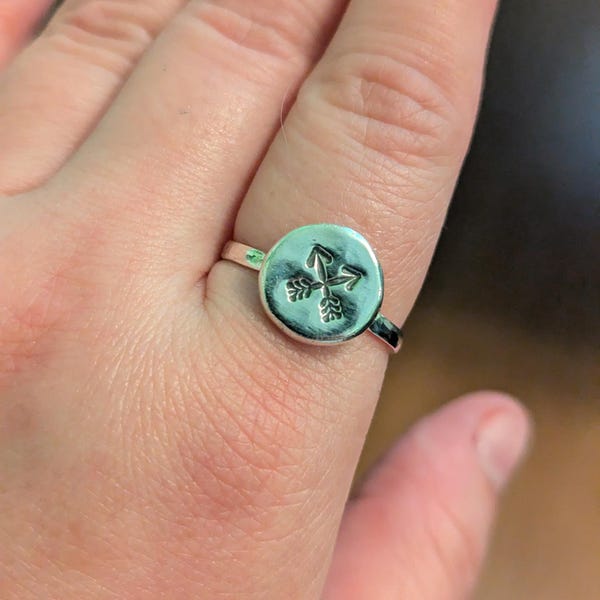 Sterling Silver Celtic Knot Ring.artisan Handmade.viking Celtic Ring ...