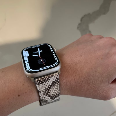 Apple Watch Band Roccia Python Print 40mm 38mm 42mm 44mm 49mm Faux ...