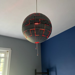 Ikea PS 2014 Star Wars Death Star Exploding Pendant Ceiling Light Lamp ...