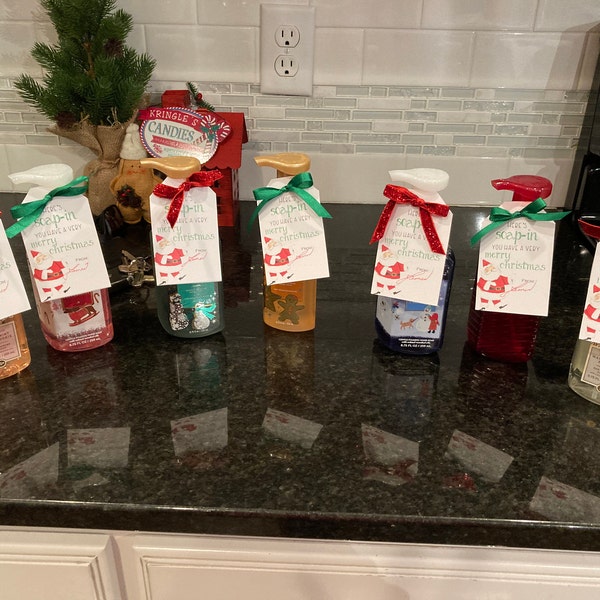 Soap Gift Tag, Holiday Soap Tag, Teacher Gift, Printable Gift Tag ...