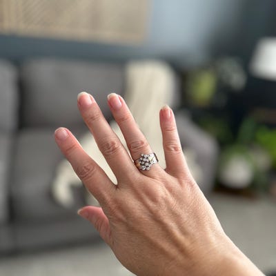 Anxiety Spinner Ring Handmade 925 Sterling Silver and 14K Gold Handmade ...