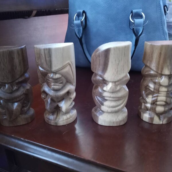 9” Kane Tiki , God of Creation, Hawaiian Tiki God Woodcarving, Tiki ...