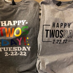 Happy Twosday SVG Bundle, Tuesday 2-22-22 Svg, Twosday Tuesday February ...