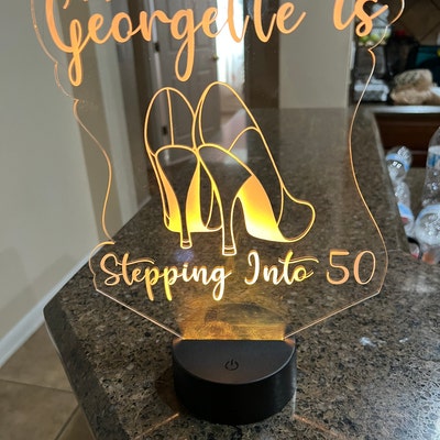 Custom Made LED Acrylic Light up Centerpieces Create Your Own Logo or ...