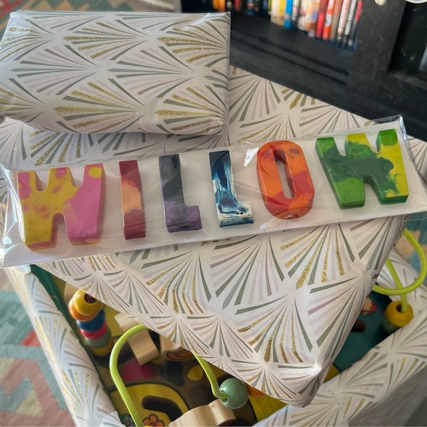 Personalized Name Crayons, Name Crayons, Letter Crayons, Custom Name ...