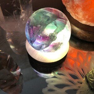 Crystal Light Stand // MADE TO ORDER // Crystal Lamp // Led Light ...