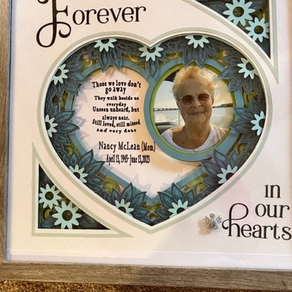 CUSTOMIZABLE 3D MEMORIAL Shadow Box Svg - for Cricut - for Silhouette ...