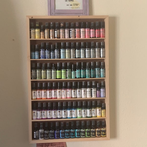 Large Paint / Display Shelf - Craft Paint Spacing - Etsy