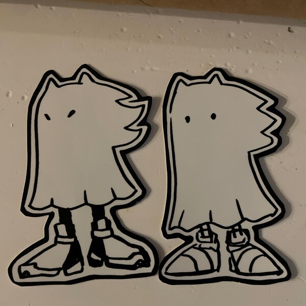 Sonic the Hedgehog , Shadow the Hedgehog Ghost Vinyl Stickers | Glossy ...