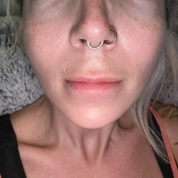 Rose Gold Top Down Belly Button Ring Flower CZ Dangle Floating Belly ...