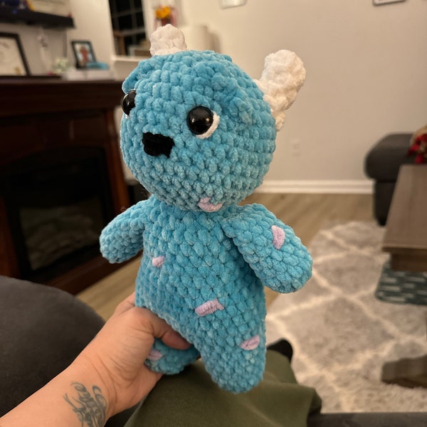 Blue Monster Amigurumi Crochet Pattern (PDF) - Etsy