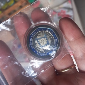 Pair of 50th Birthday Silver & 24ct Gold Commemoratives in 50p Coin ...