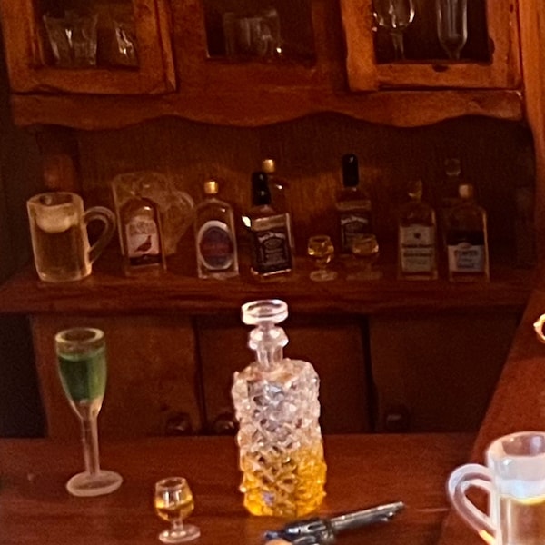 Miniature Glass Vase Mini Glass Color Flask Bottles Miniature Glass ...