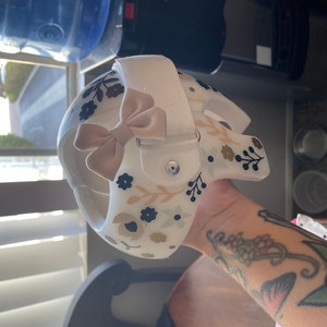 Doc Band Decals Neutral Floral Cranial Band Decals Cranial - Etsy