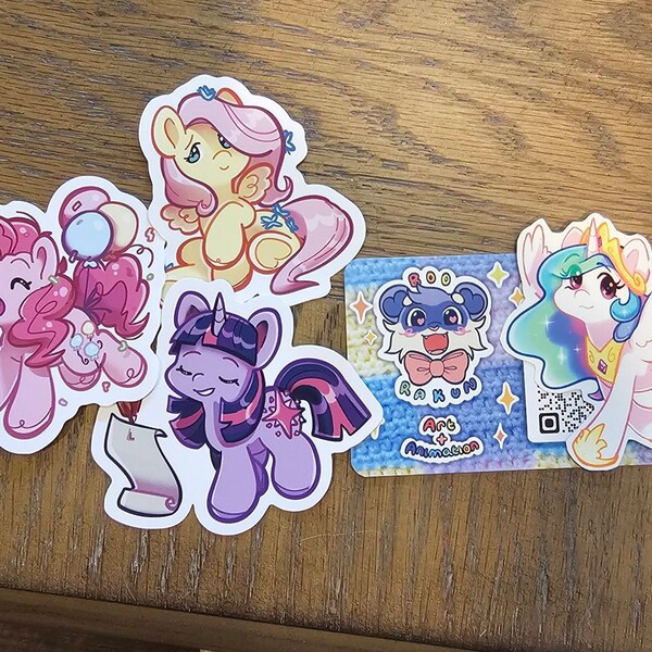Mane Six Ponies Glossy Vinyl Stickers - Etsy