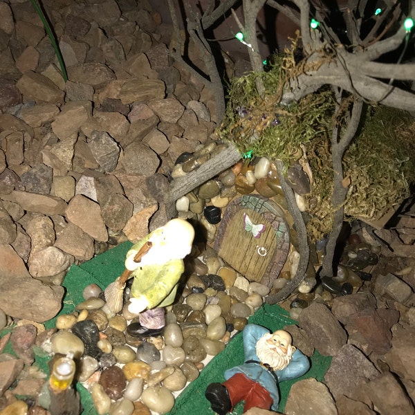 Miniature Gnome Western Country Crooner, Beer Garden Sign, Mini Beer ...