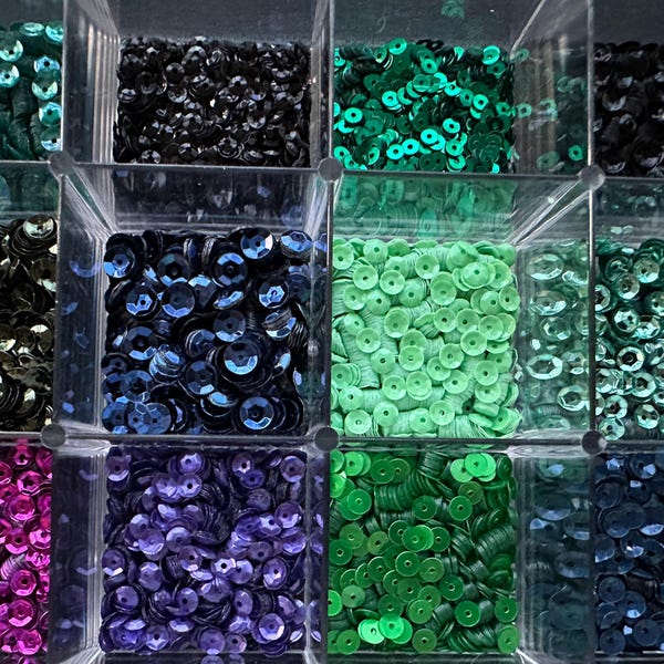 Light Purple Oriental 3 Mm Sequins No 5025, Strung Sequins, LM France ...