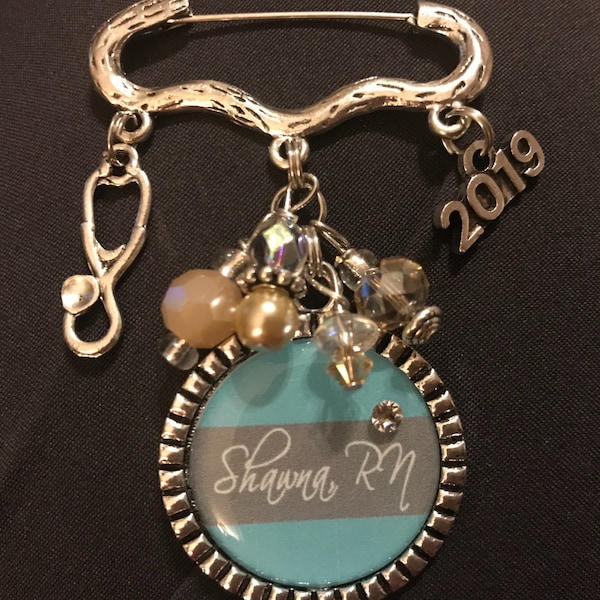 Nursing Pinning Ceremony, RN Jewelry, Graduation, Custom Gift, RN ...