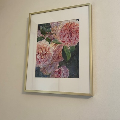 David Austin English Roses Fine Art Print of Watercolor Painting - Etsy