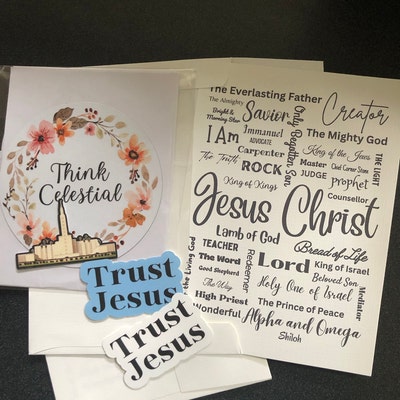 Names of Jesus Christ, Christian Art, Easter Gift, Titles of Our Savior ...