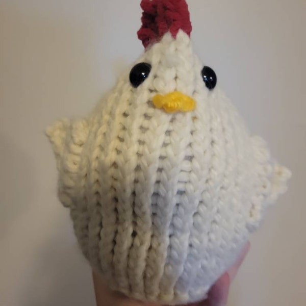Poppy the Chicken Knitting Pattern ORIGINAL, Knit Chicken Pattern ...