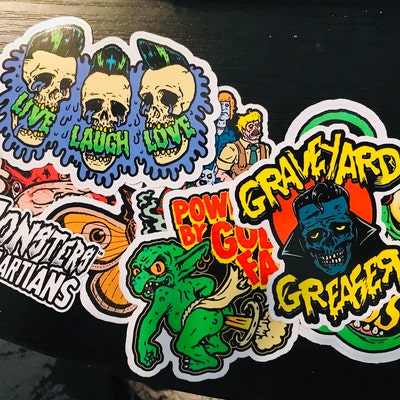 Dracula Vampire Vinyl Sticker Horror Punk Decal Psychobilly - Etsy