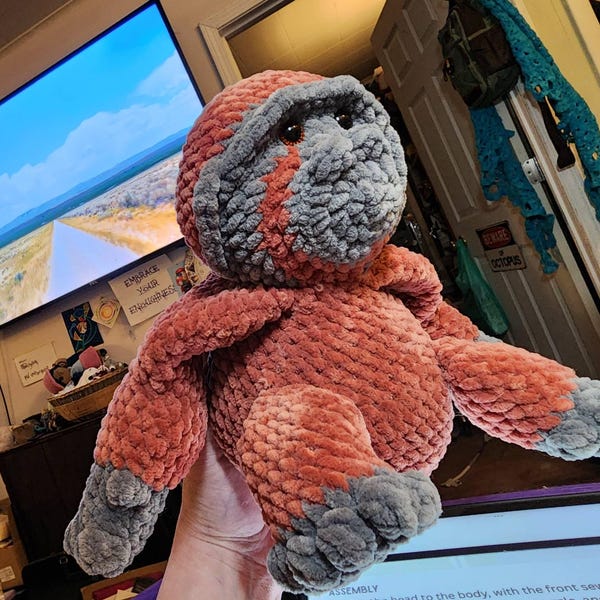 Orangutan Ape Crochet Pattern - Monkey Crochet, Endangered Species ...