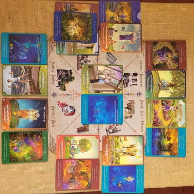 Charm Casting Mat, Dice Casting Mat, Divination Mat With Vintage Look ...