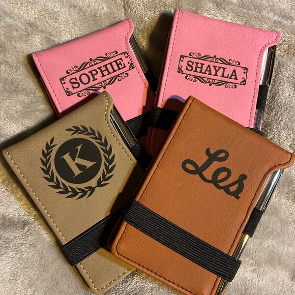 Personalized Notepad With Pen, Graduation Gift, Notepad Holder ...