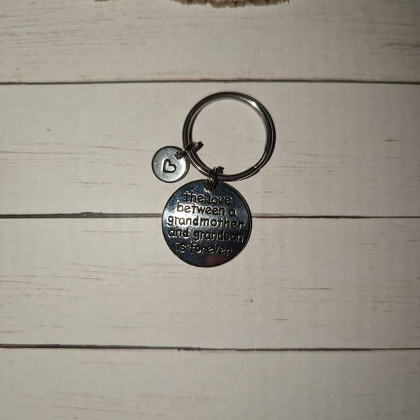 The Love Between a Grandmother and Grandson is Forever Key Ring ...