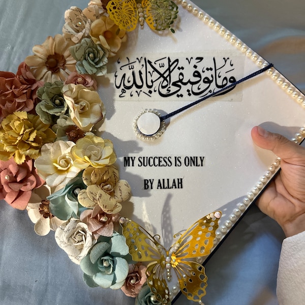 Graduation Cap Stickers Matte Arabic Name and Year - Etsy