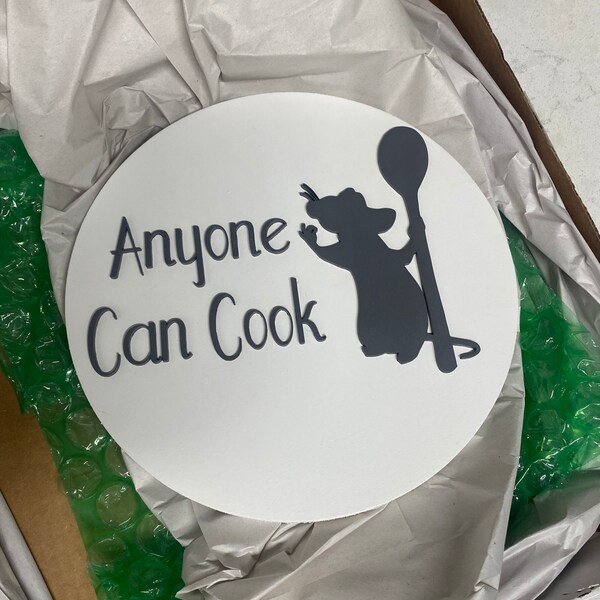Anyone Can Cook Sign - Etsy