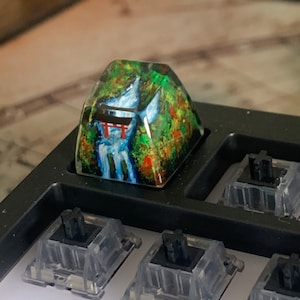 Mystery Forest Keycap, Nature Keycap, Landscape Keycap, Artisan Keycap ...