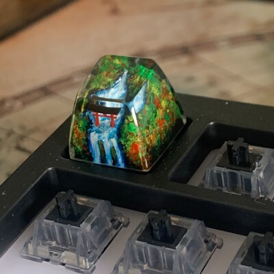 Mystery Forest Keycap, Nature Keycap, Landscape Keycap, Artisan Keycap ...