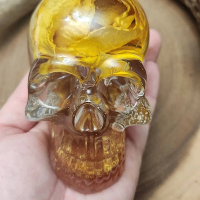 LET'S RESIN Silicone Skull Molds, 3D Large Skull Shape Molds for Epoxy Resin, Skeleton Skull ...