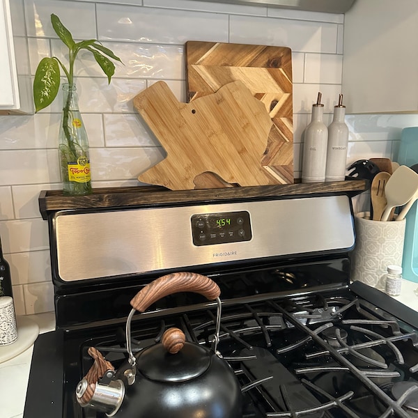 Stove Top Spice Rack-tray-kitchen Shelf-organizer-storage-space Saver ...