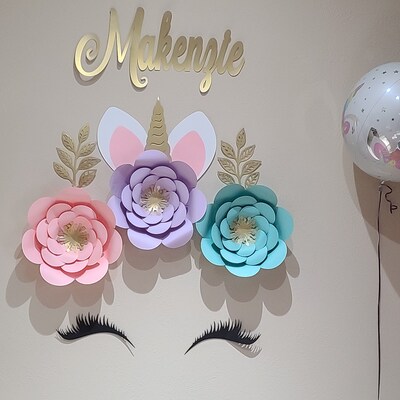 24 Paper Gold Name Nursery Sign, Nursery Name Sign, Nursery Decor, Name ...