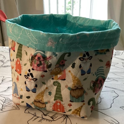 Reversible Fabric Basket PDF Sewing Pattern, DIY Fabric Storage 5 Sizes ...