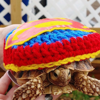 Superhero Inspired Crochet Costume With Felt Detailing Turtle/tortoise ...