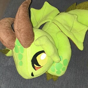 Neck Dragon Plush Sewing Pattern .pdf Tutorial Posable Wearable ...